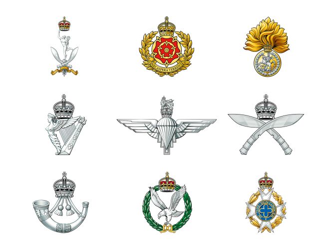 Military unveils new cap badges showing King's cypher